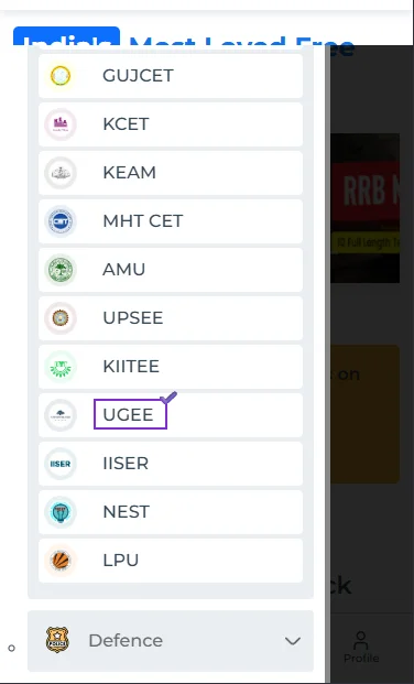 UGEE Sample Papers Test with Answer Keys Free Online