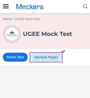 UGEE Sample Papers Test with Answer Keys Free Online